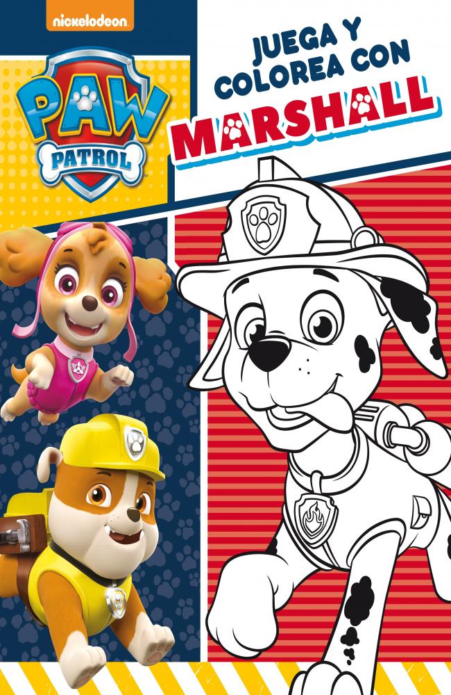 Juega y colorea con Marshall (Paw Patrol | Patrulla Canina. Actividade – Comixstore.net